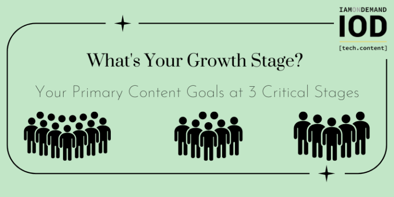 What's Your Growth Stage? Your Primary Content Goals at 3 Critical Stages